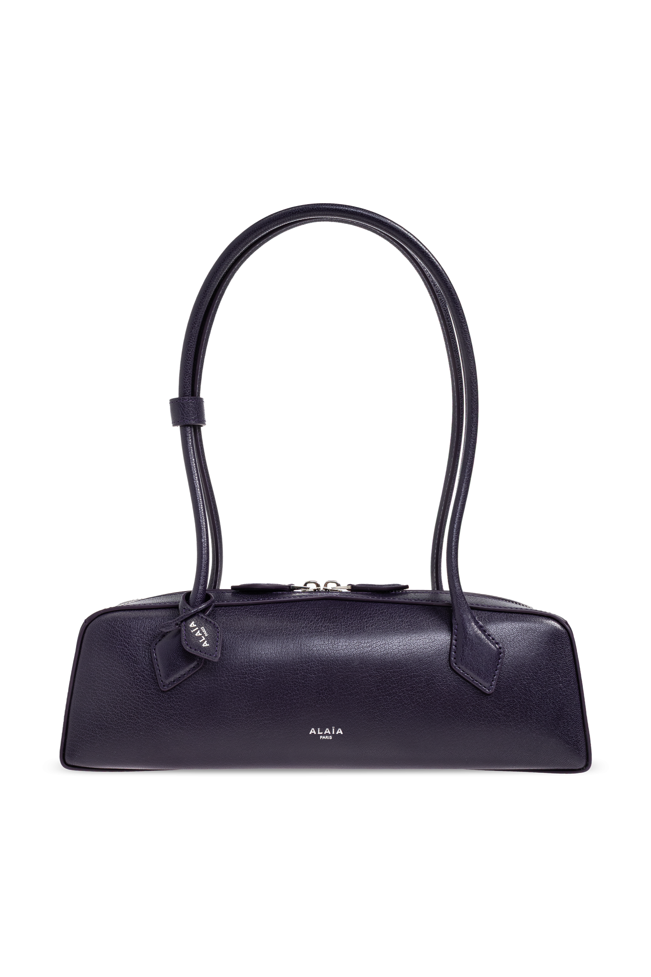 AlaïA Leather Shoulder Bag "Le Teckel Medium - Purple | Editorialist