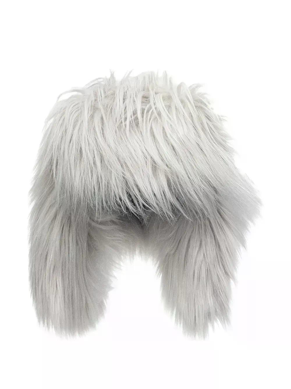 Ruslan Baginskiy Faux-Fur Hat With Ear Flaps - Grey | Editorialist