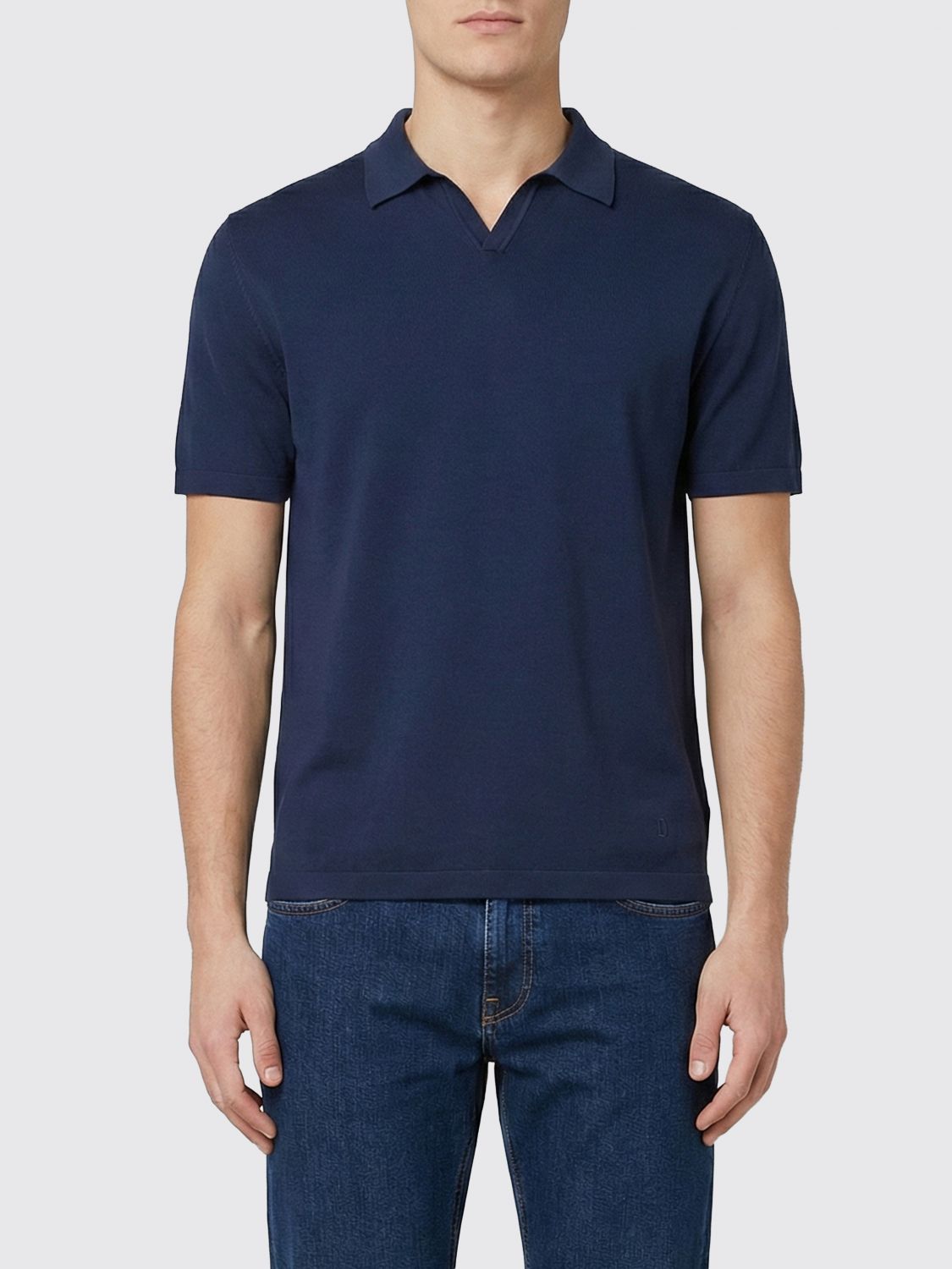 DONDUP cotton knit polo shirt