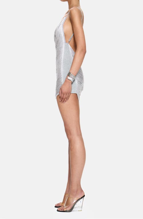 JADED LONDON Lavinia Backless Fringe Minidress