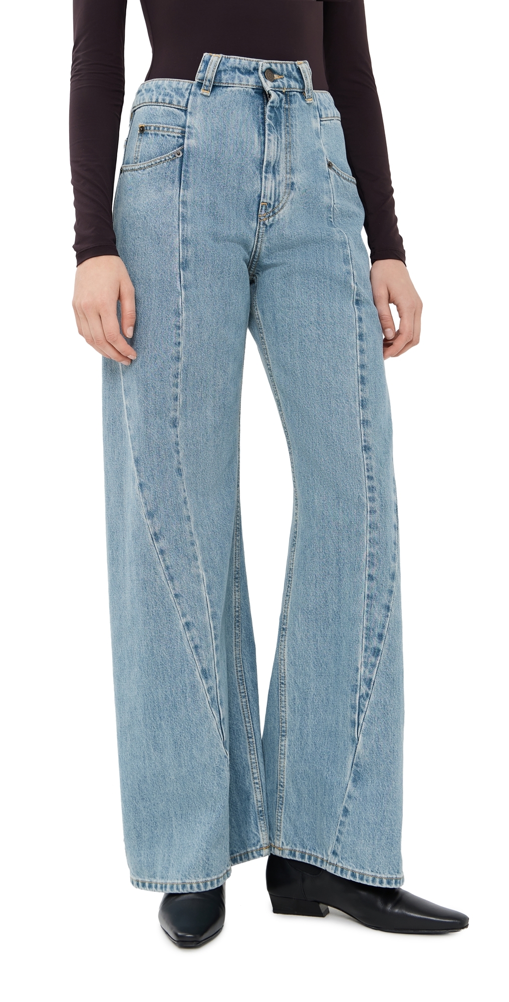 Maison Margiela 5 Pockets Pants - Medium Blue Stone Wash | Editorialist
