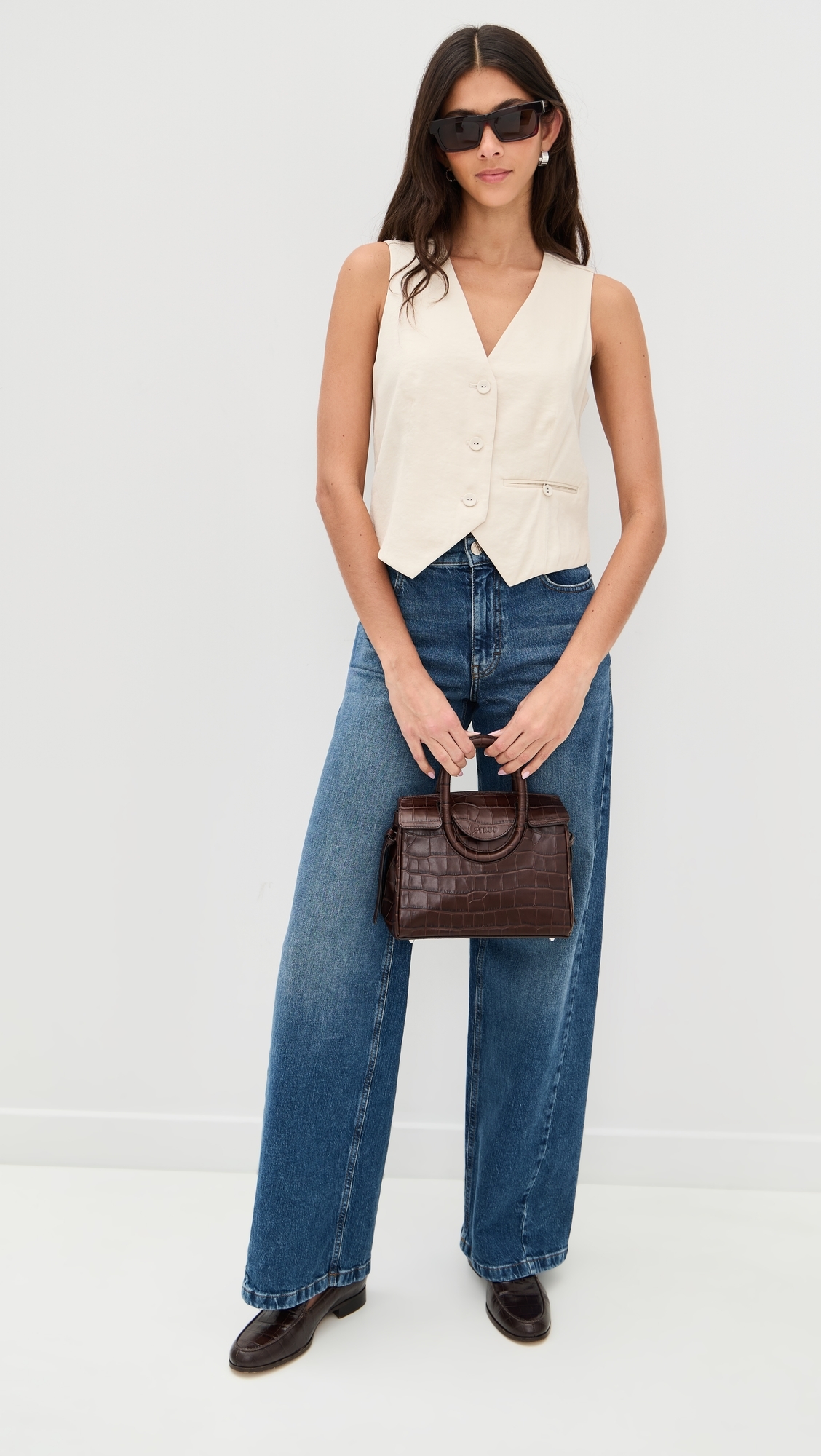 LE BOP Simone Satin Vest