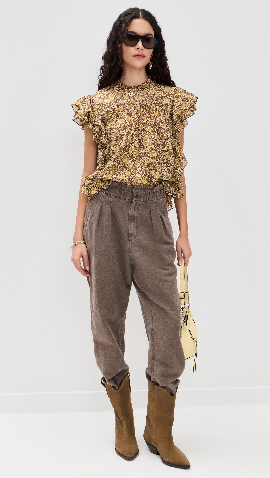 ISABEL MARANT Daliyane Floral Print Top