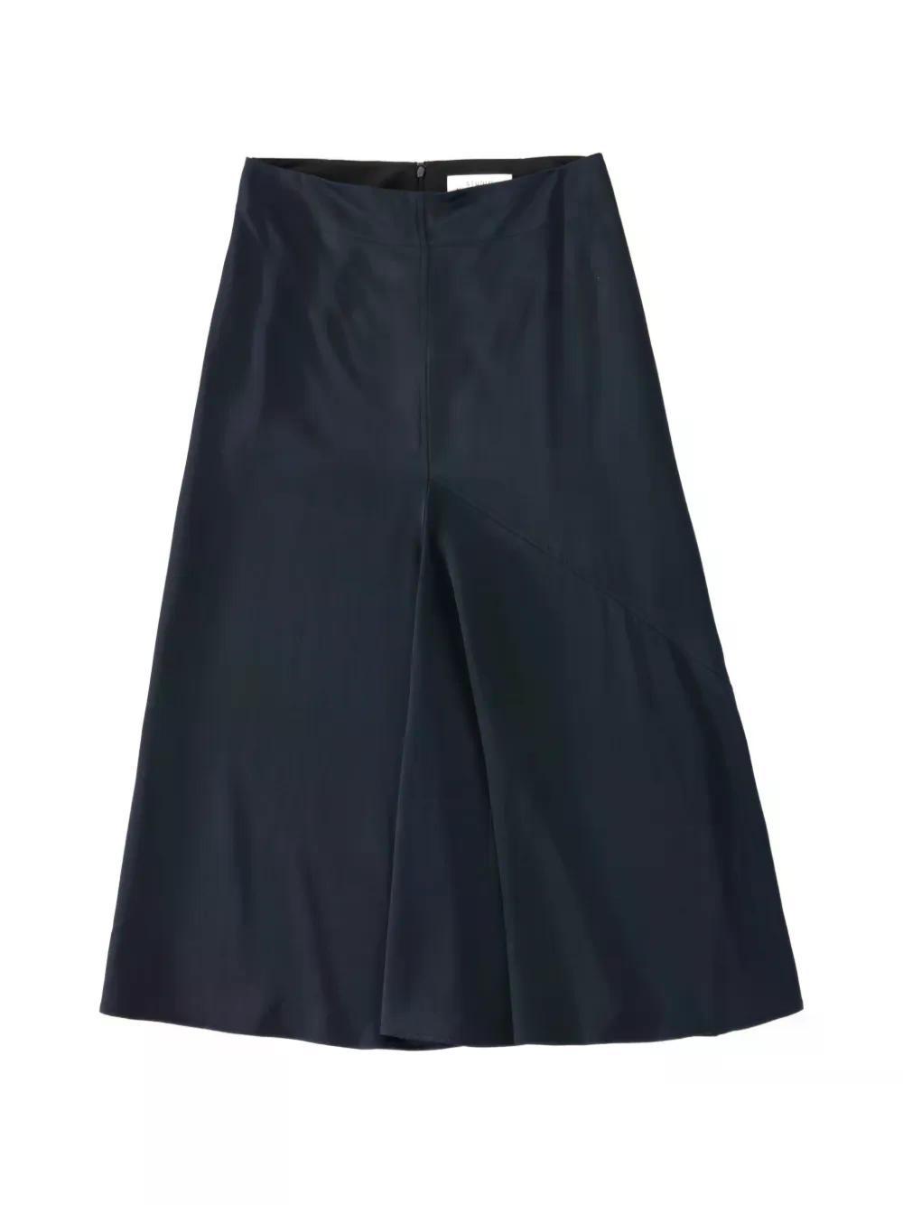 Studio Nicholson Naye Asymmetric Midi Skirt - Blue | Editorialist