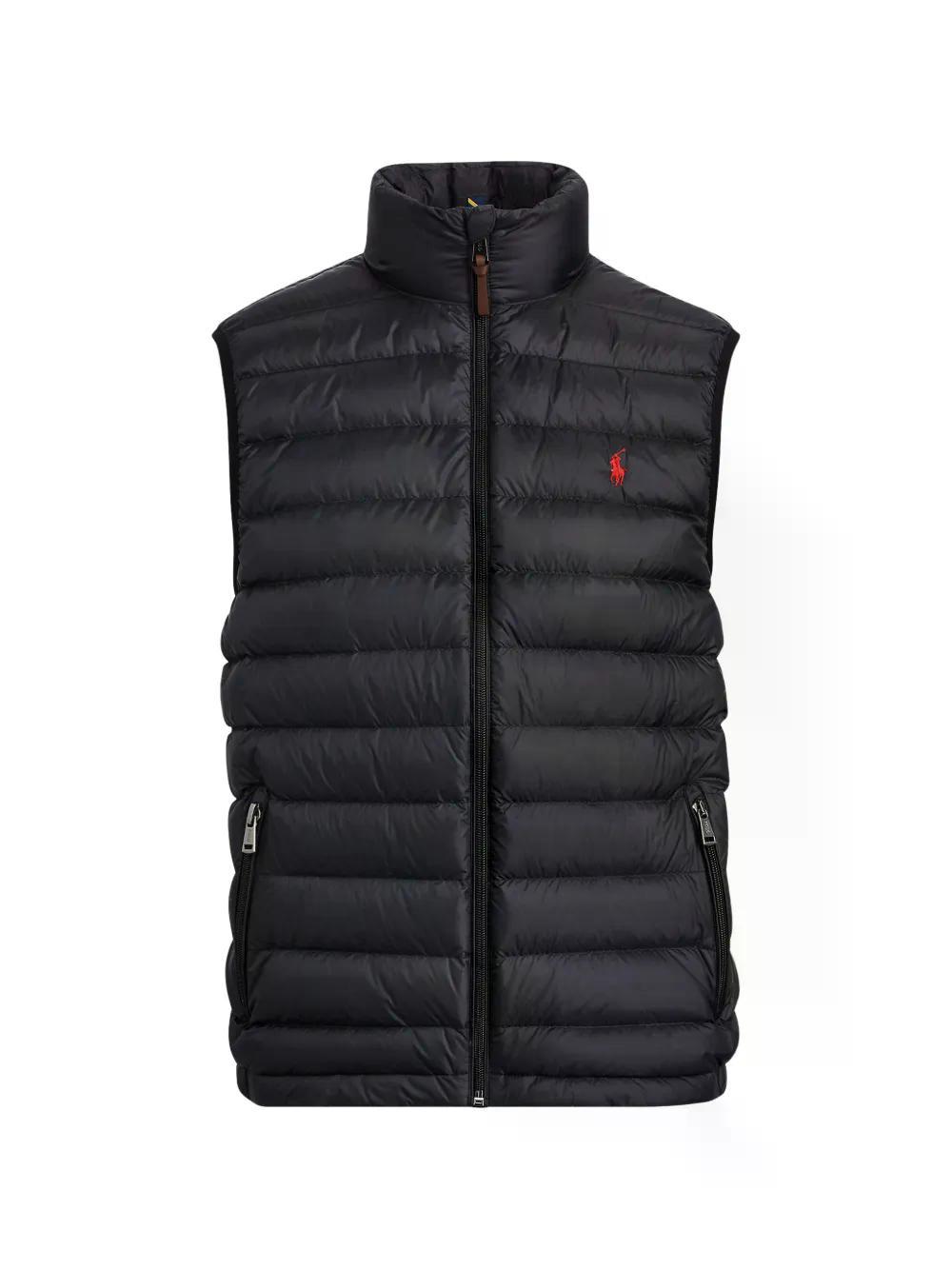 Polo Ralph Lauren Logo-Embroidered Padded Gilet - Black | Editorialist