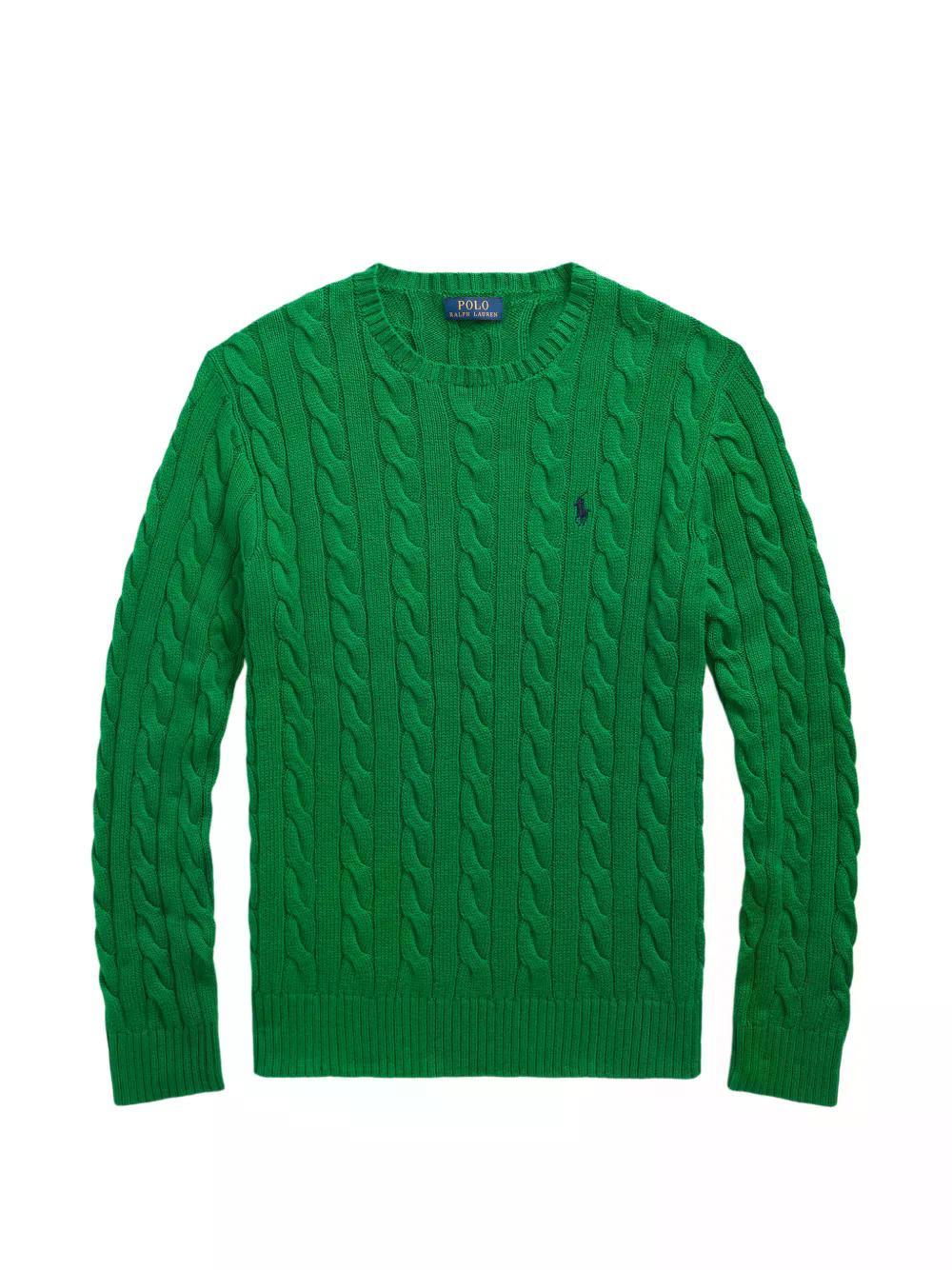 Polo Ralph Lauren Cable-Knit Sweater - Green | Editorialist