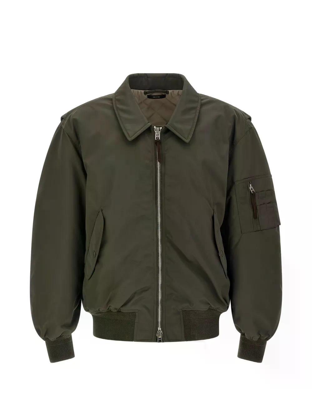 Tom Ford Zip-Fastening Bomber Jacket - Green | Editorialist