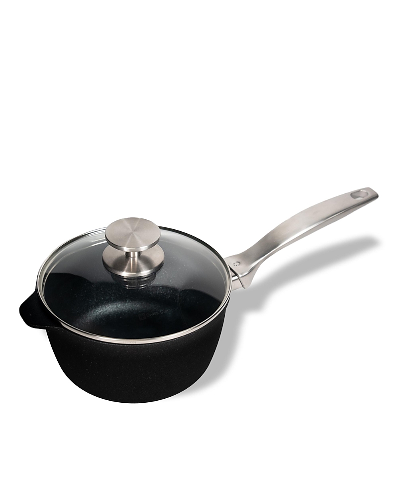 Swiss Diamond Cxd Sauce Pan, 2.2 Qt - Deep Charcoal Grey | Editorialist
