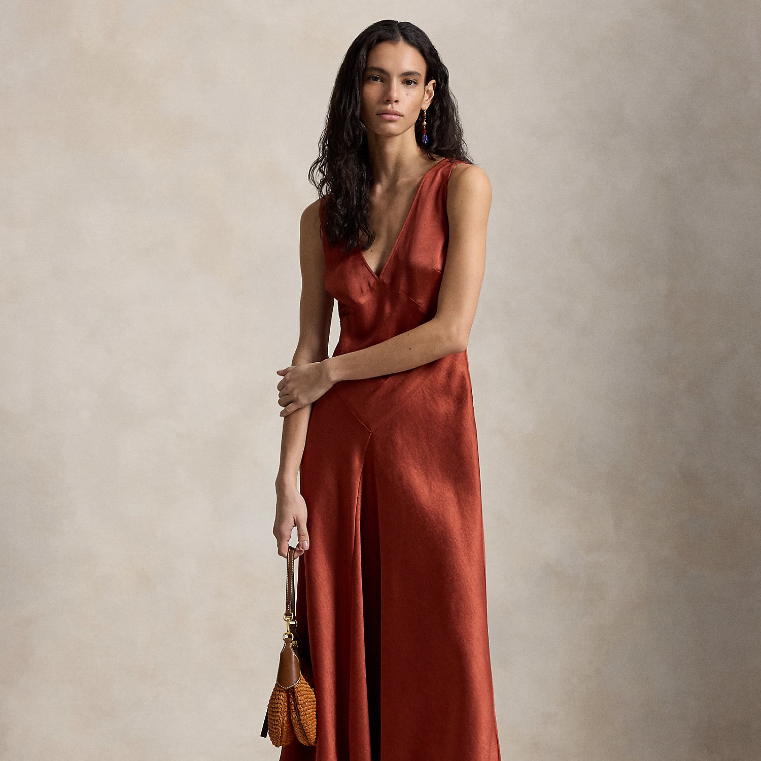 RALPH LAUREN Paneled A-Line Dress