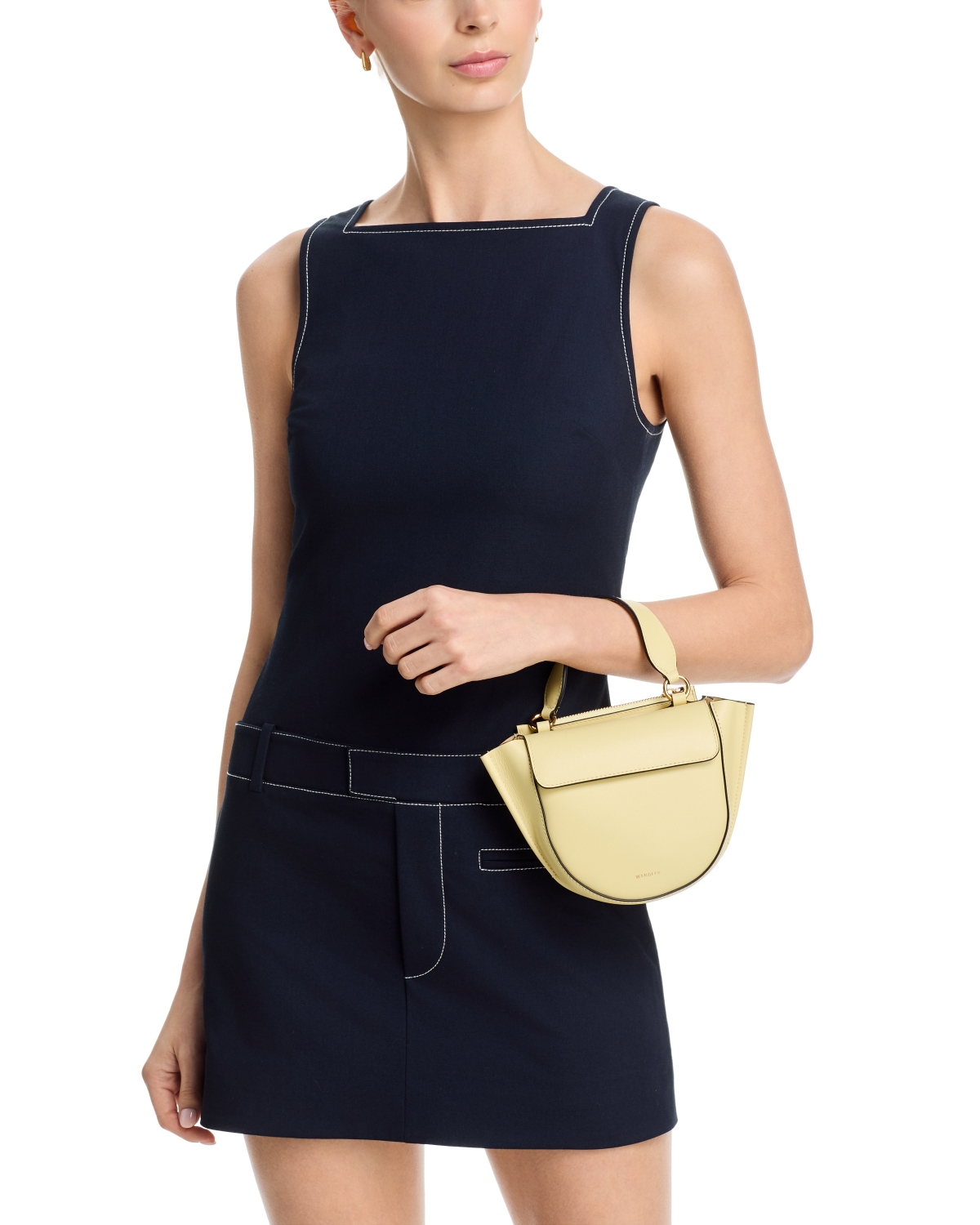 WANDLER Hortensia Piccola Leather Mini Bag