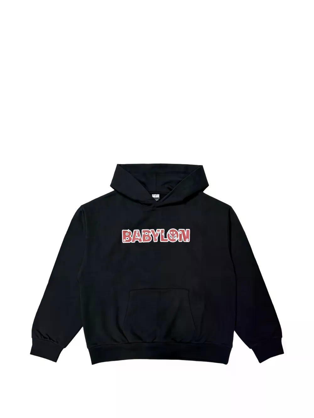 Saint Mxxxxxx X Babylon Saint Babylon Hoodie In Black - 40% Off