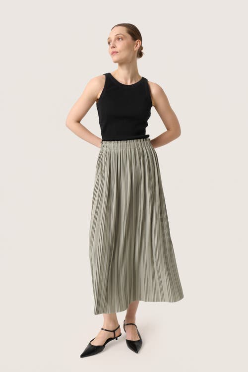 SOAKED IN LUXURY Sivone Pleated Maxi Skirt