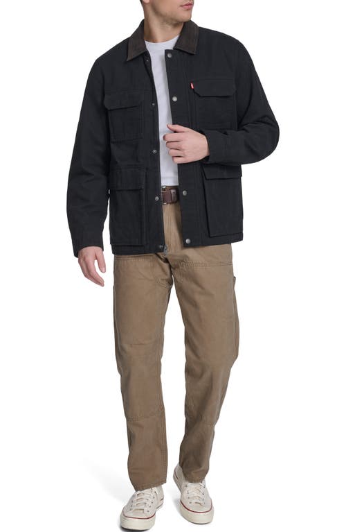 LEVI'S Corduroy Collar Cotton Canvas Jacket