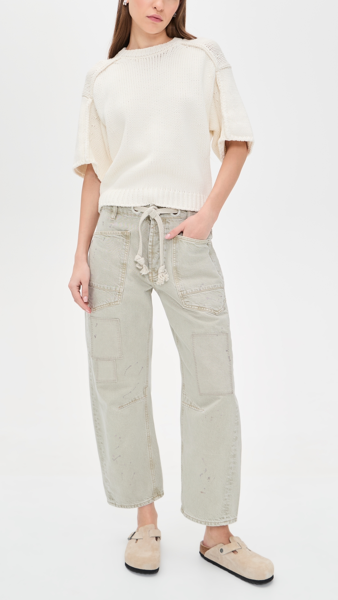 FREE PEOPLE Moxie Low Slung Barrel Jeans