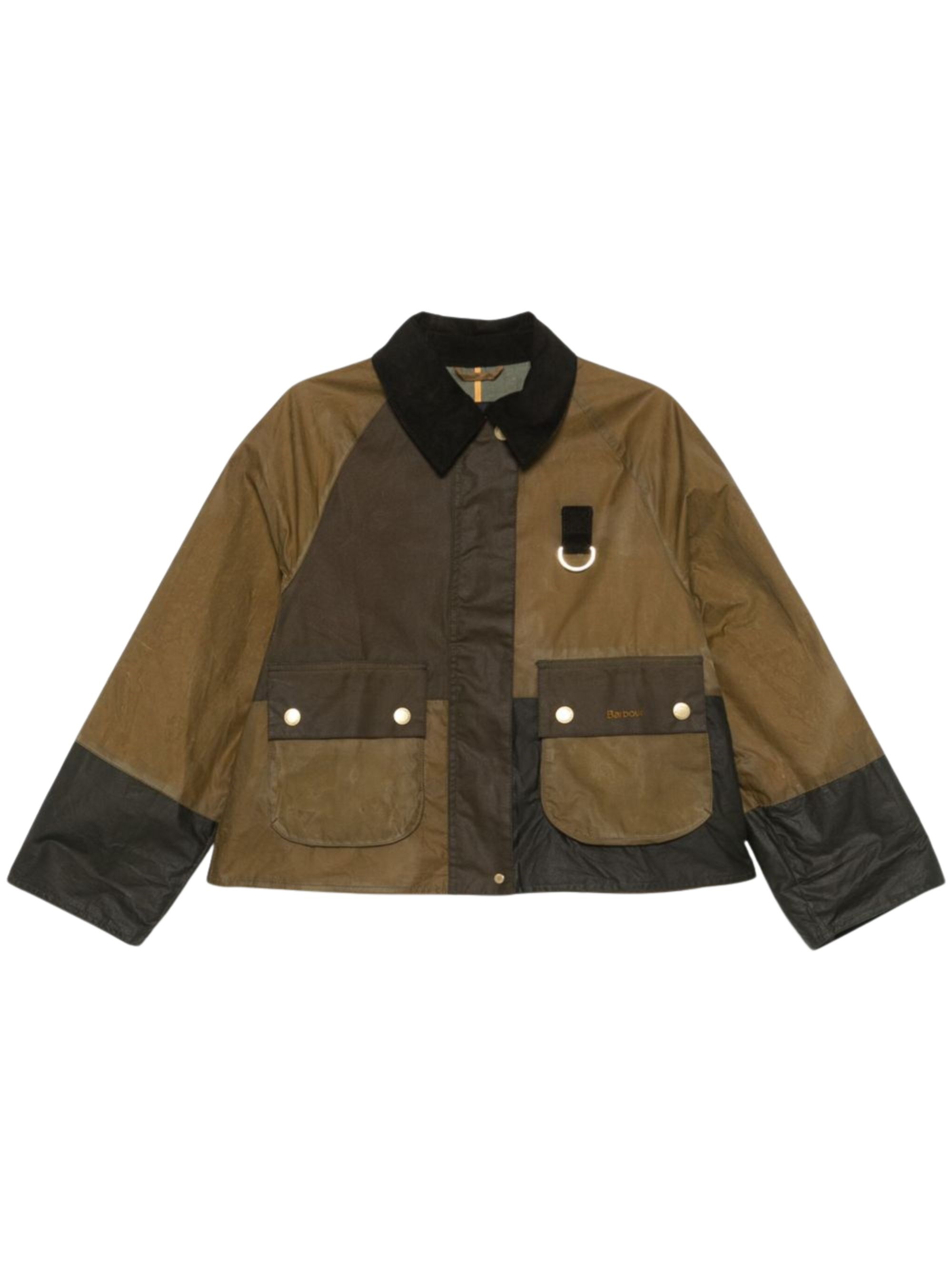 Barbour Alma Sand Waxed Cotton Jacket - Green | Editorialist