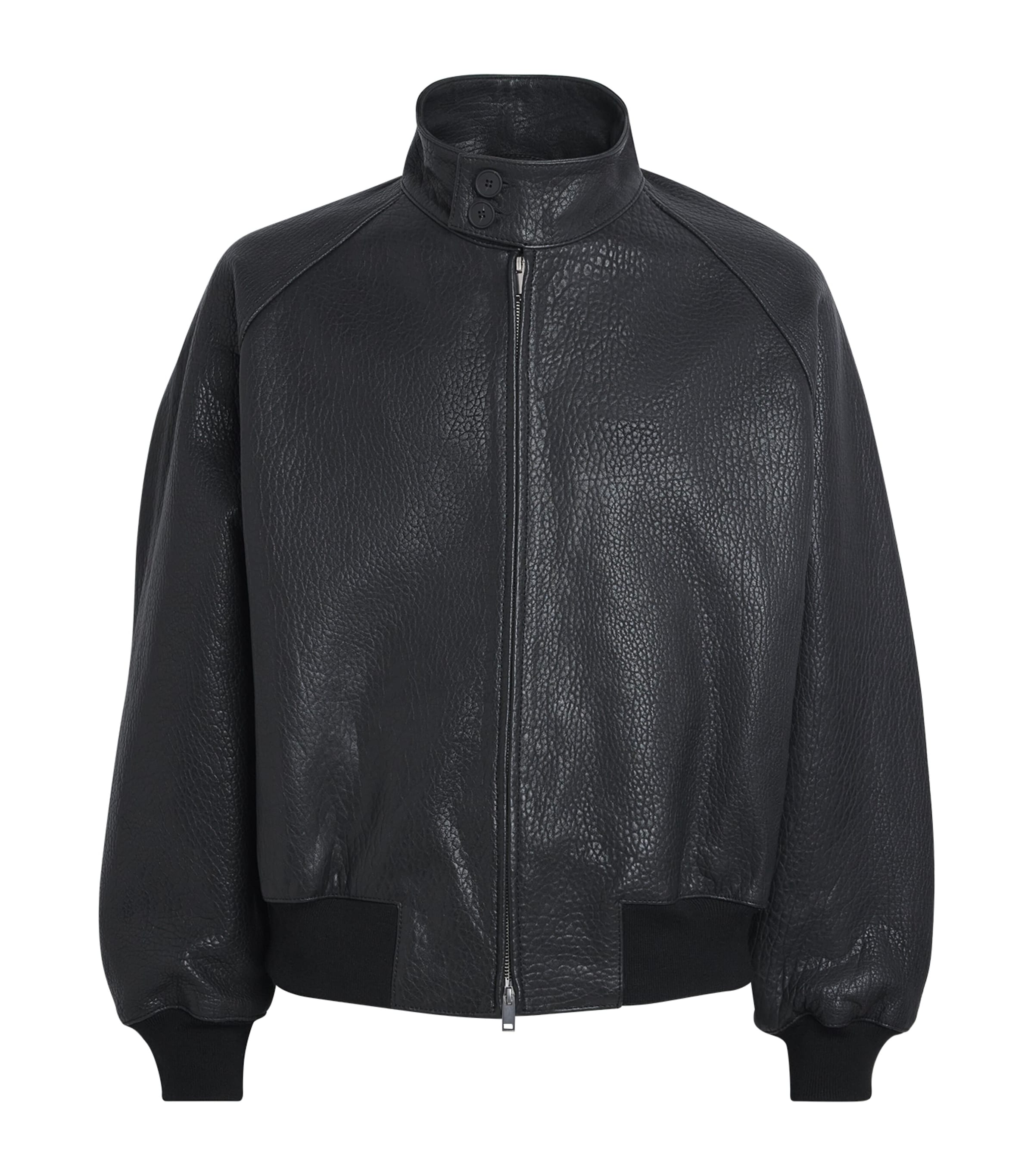 Studio Nicholson Over Leather Jacket - Black | Editorialist