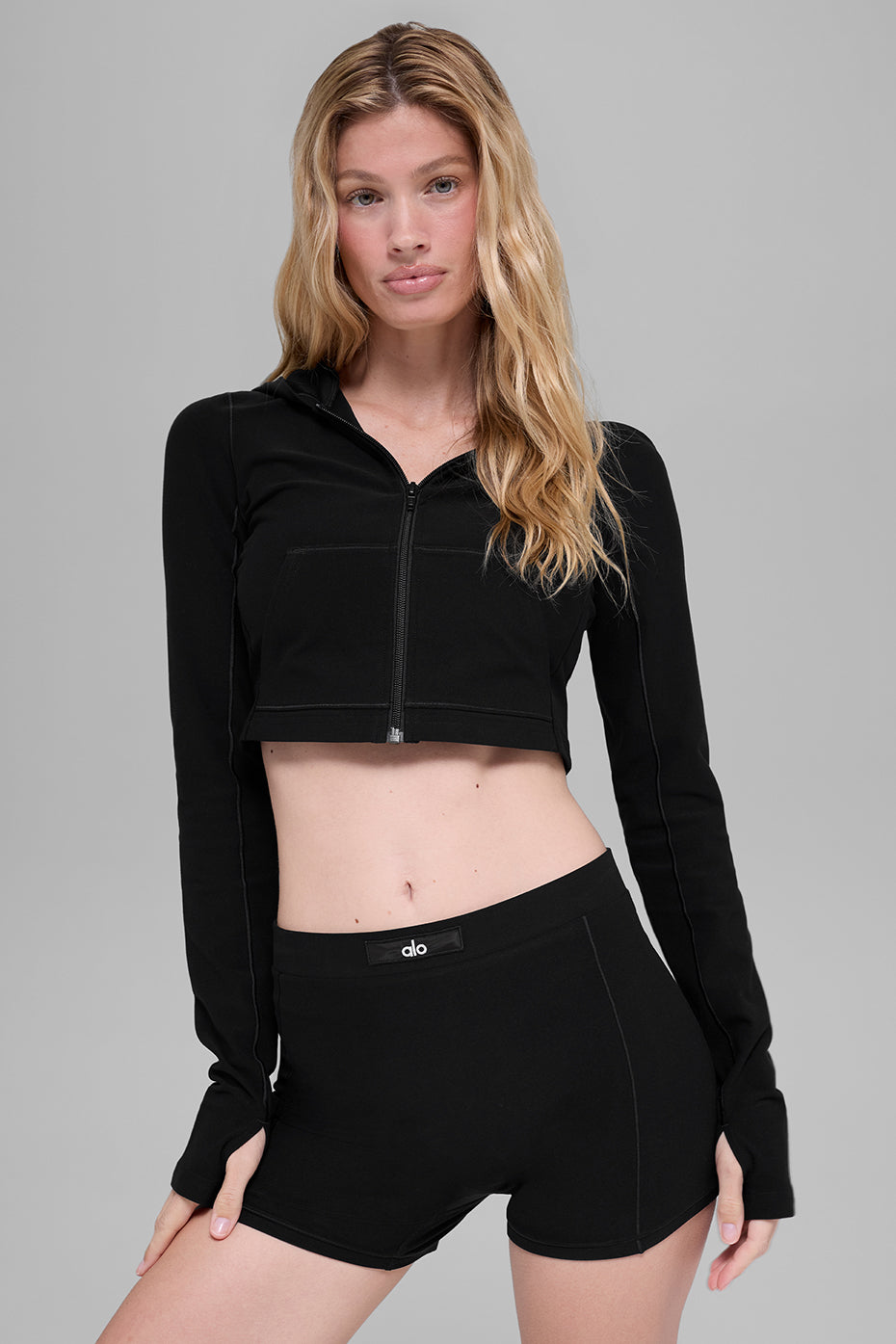 Alo Yoga Alosoft Sincere Fitted Jacket - Black | Editorialist