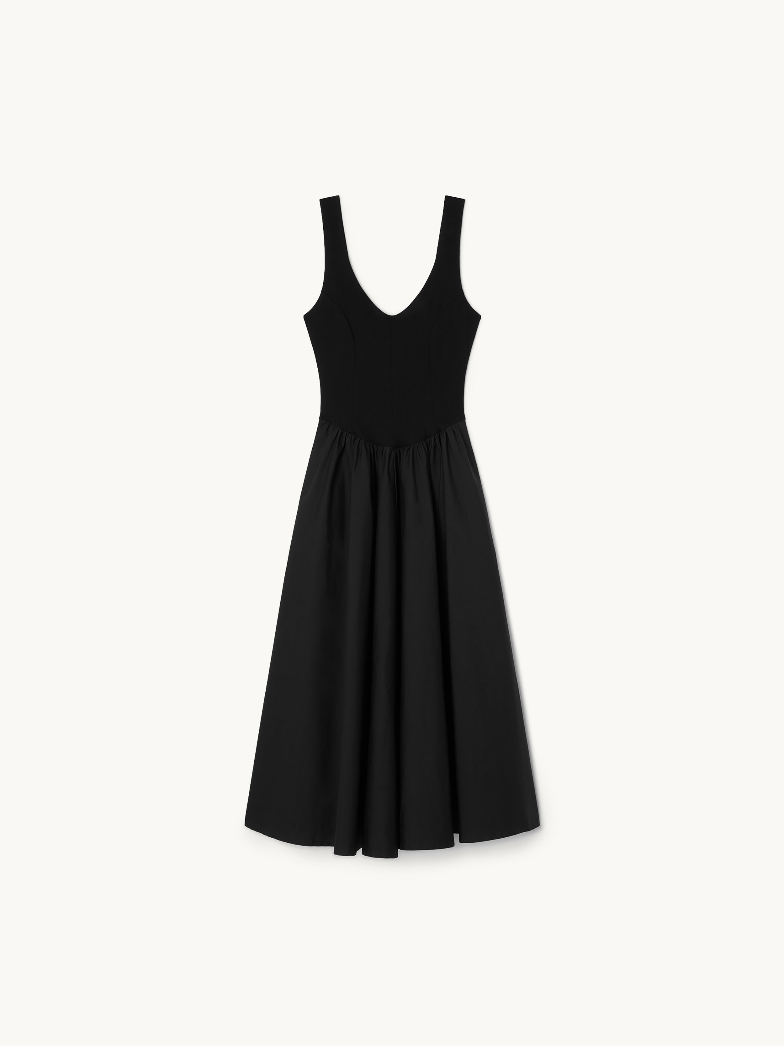 Gwyn Sleeveless Drop-Waist Dress In Black - 70% Off | Editorialist
