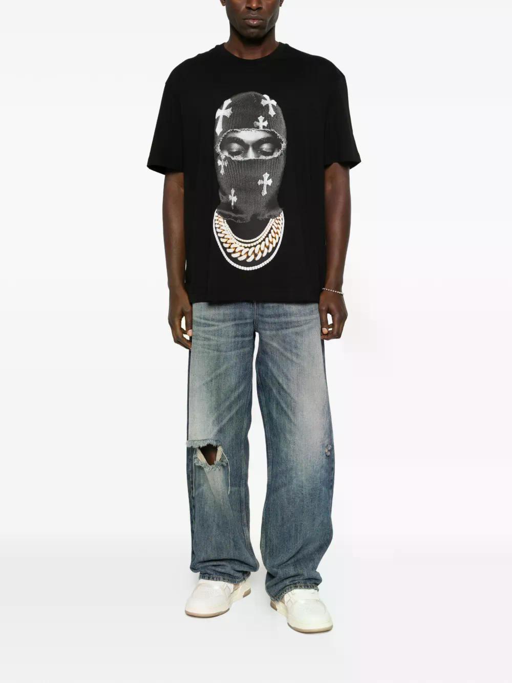 IH NOM UH NIT mask crosses-print t-shirt