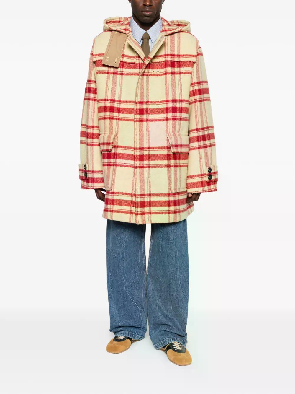 MARNI Hooded Check Coat