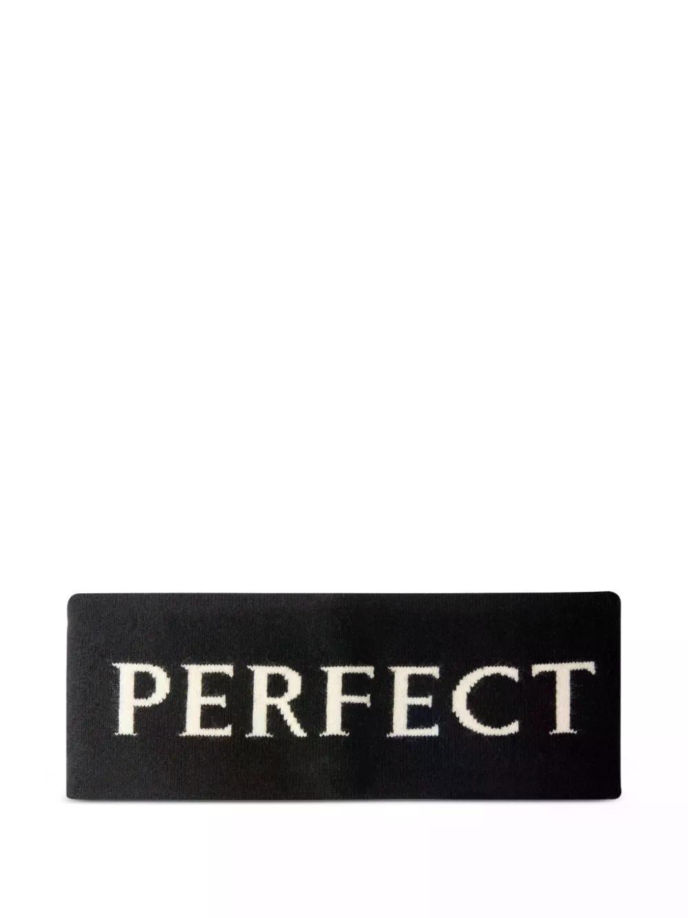 Perfect Moment Logo-Intarsia Headband - Black | Editorialist