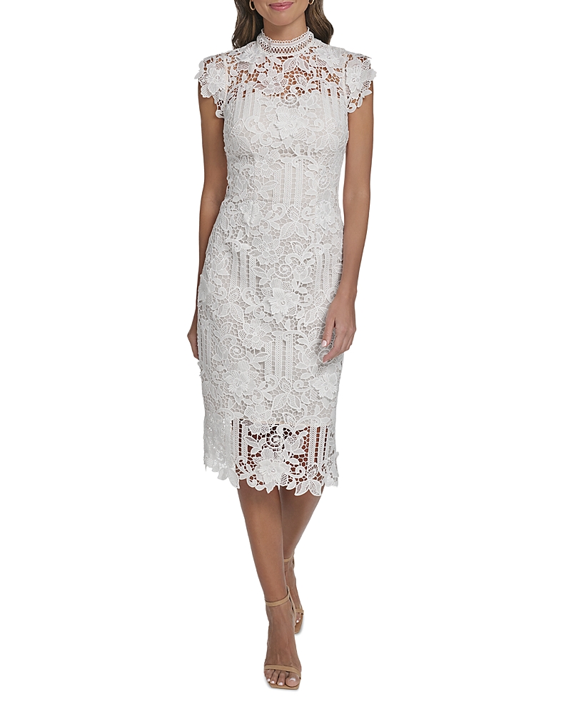 ELIZA J Eliza J Mock Neck Sheath Dress