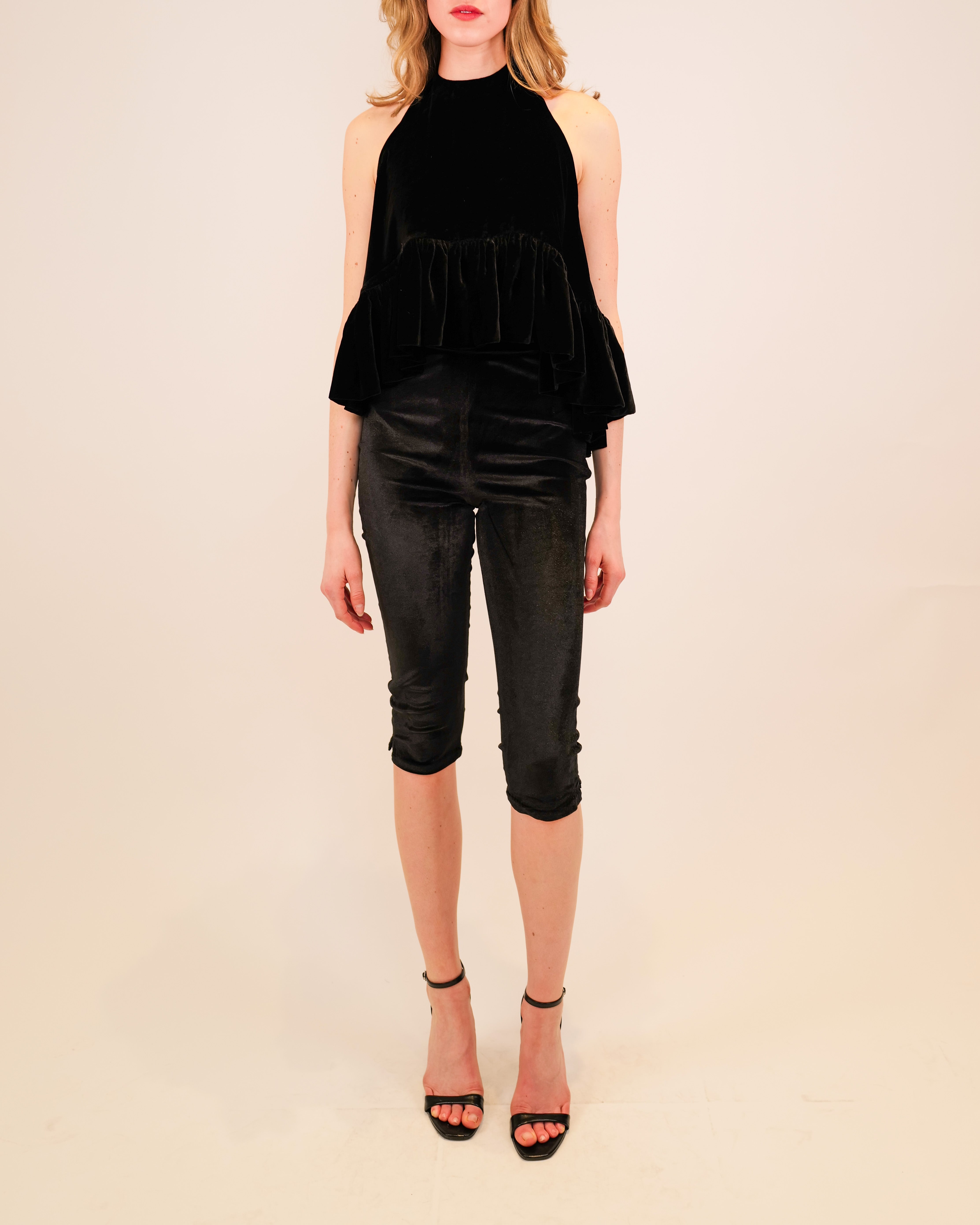 AZEEZA Shreya Velvet Capri