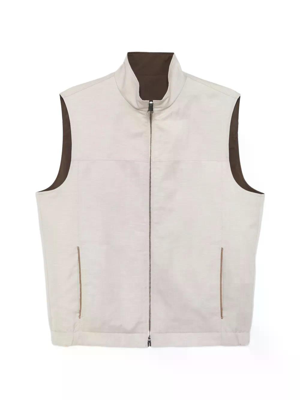 CANALI Zip-Up Gilet