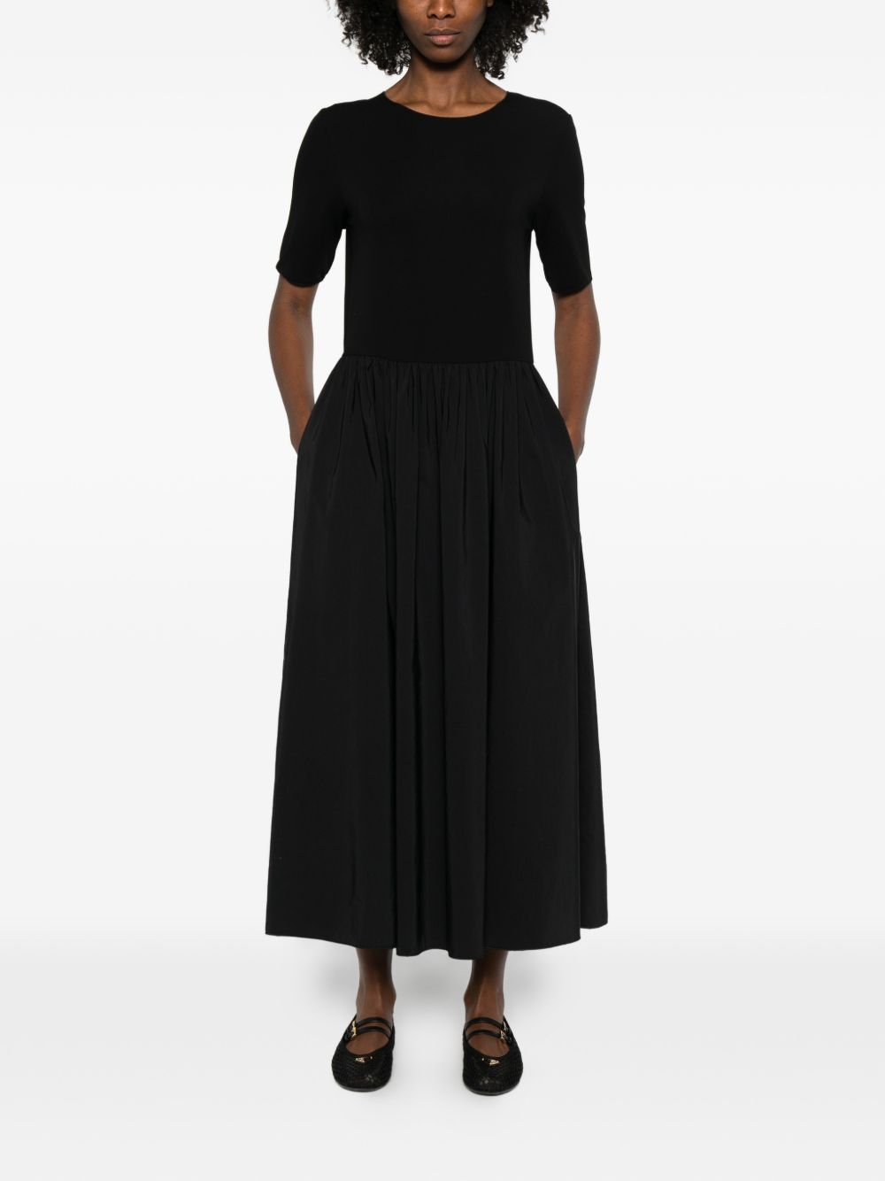 EMPORIO ARMANI A-Line Midi Dress