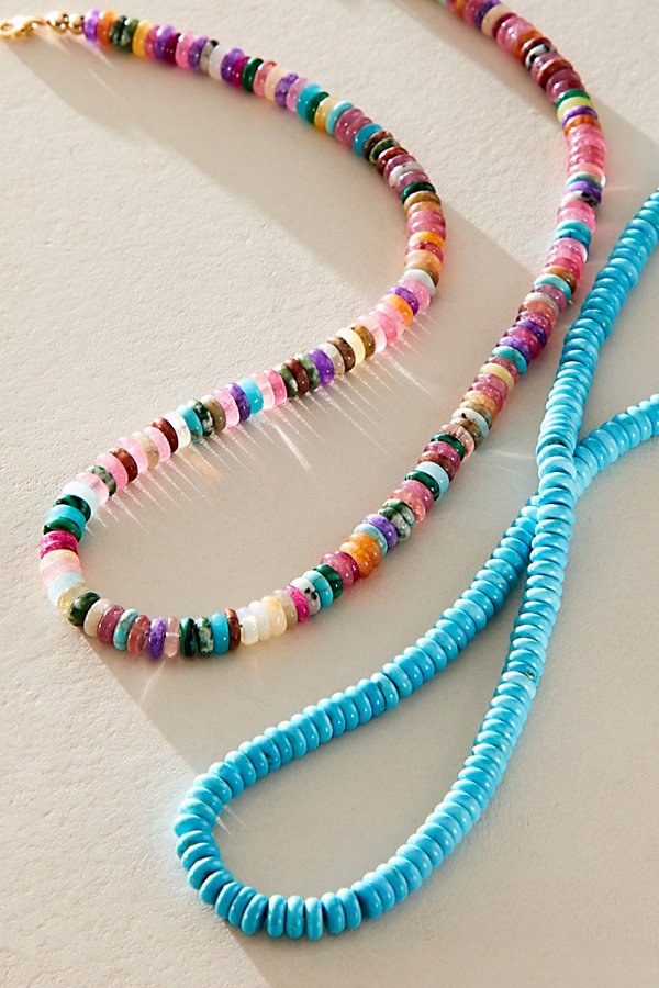 Alv Anguilla Semiprecious Stone Necklace - Magnesite Turquoise ...