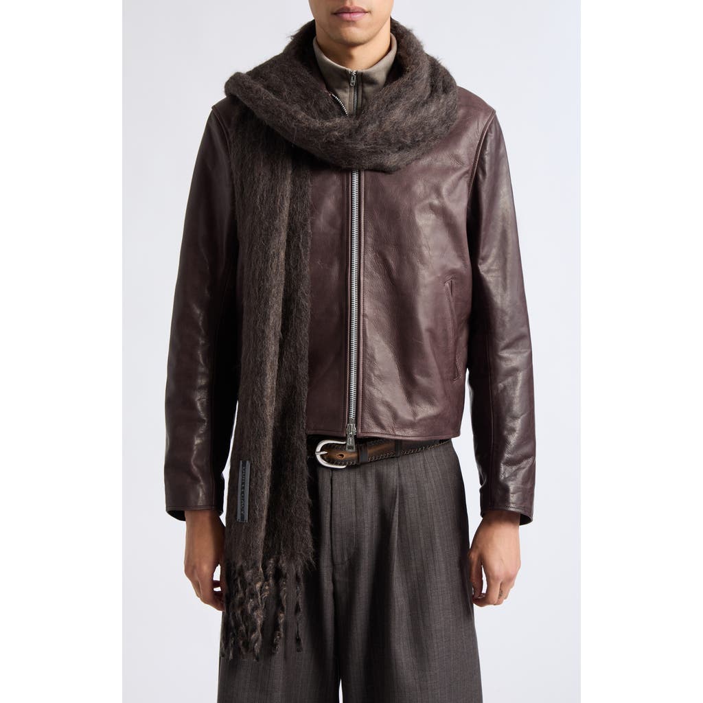OUR LEGACY estate wave textured alpaca & wool blend scarf