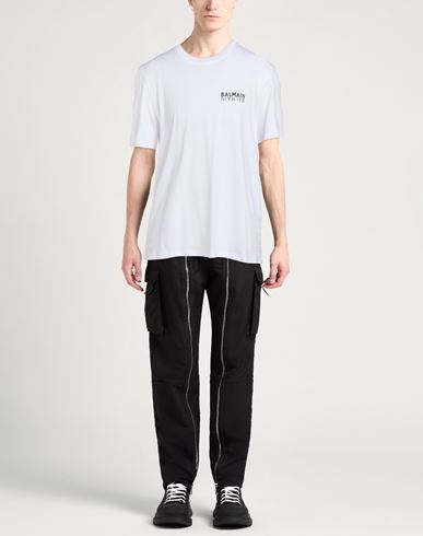 BALMAIN man t-shirt white size xl cotton