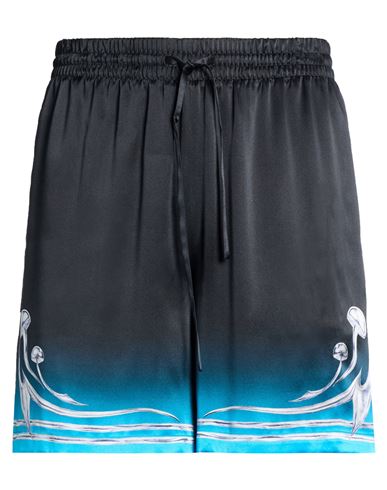 CASABLANCA man shorts & bermuda shorts black size m silk