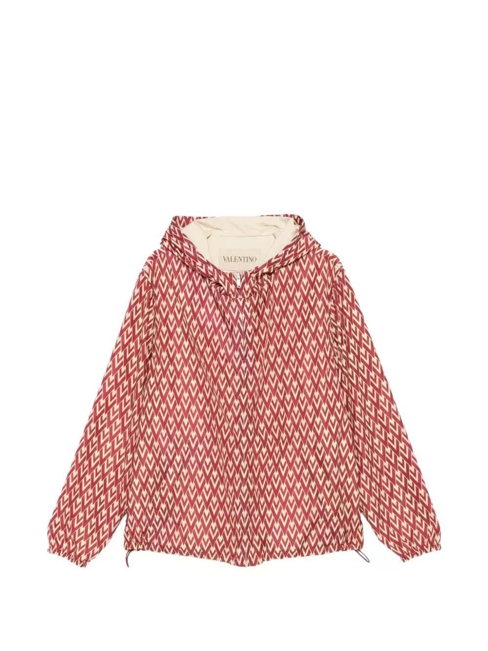 VALENTINO Valentino Toile Iconographe Long-Sleeved Hooded Jacket