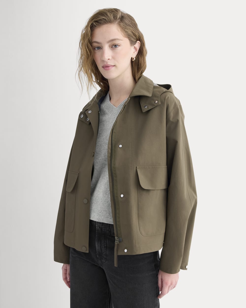EVERLANE Recycled Nylon Barrel Jacket