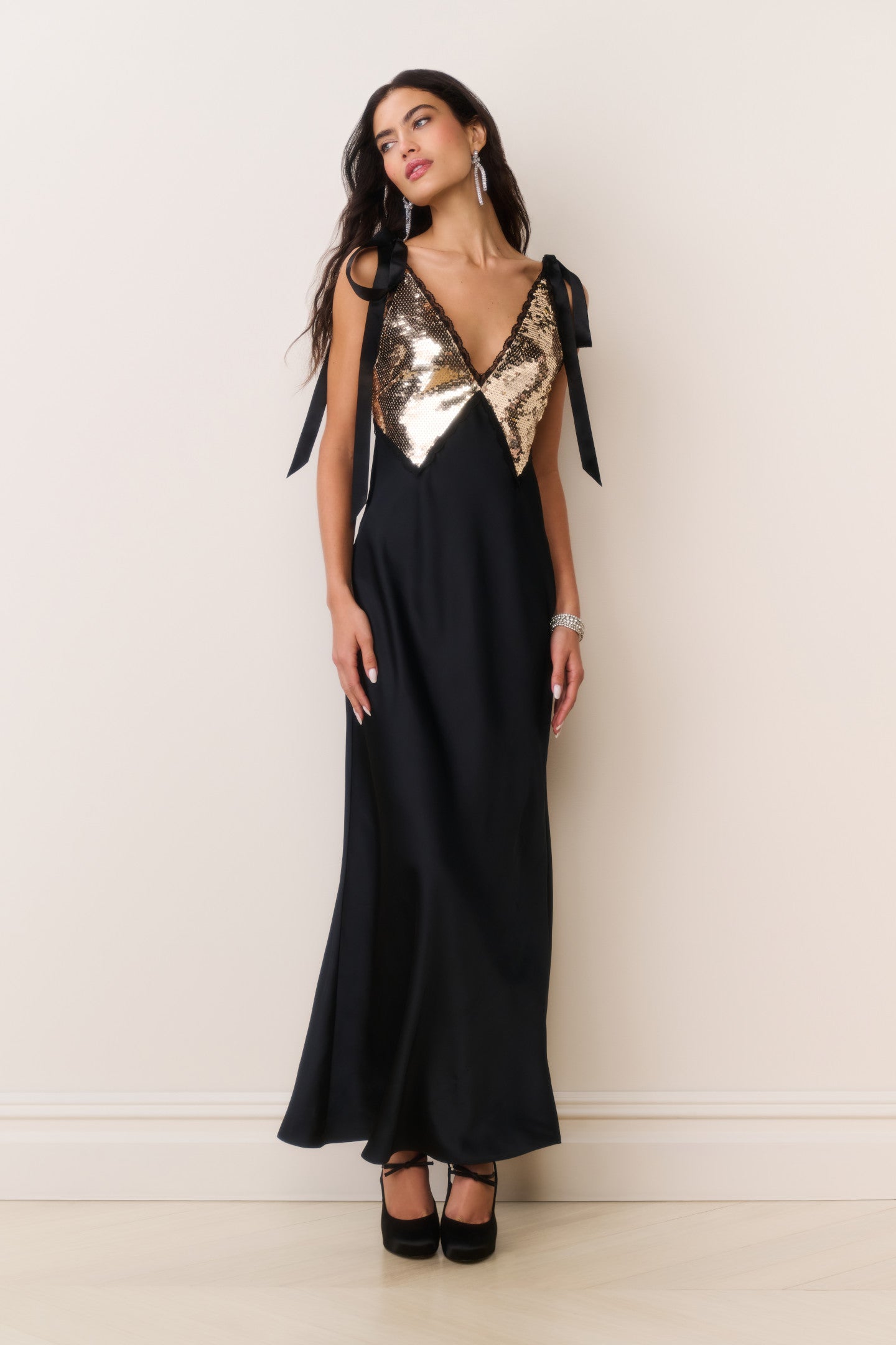 LOVESHACKFANCY Talissa Sequin Dress