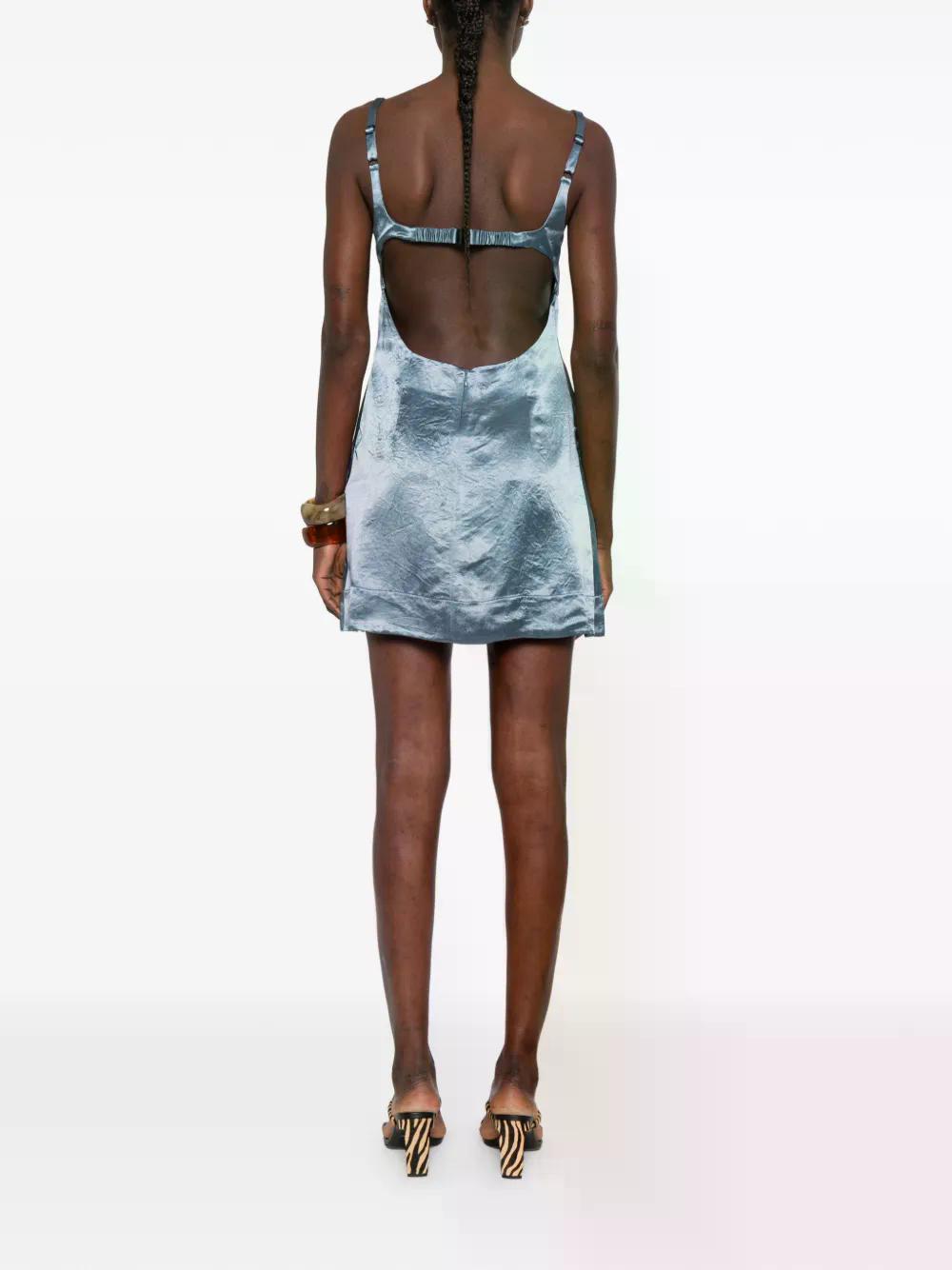 Not So Serious Square-Neck Beaded Mini Dress In Ivory Multi - 21% Off |  Editorialist