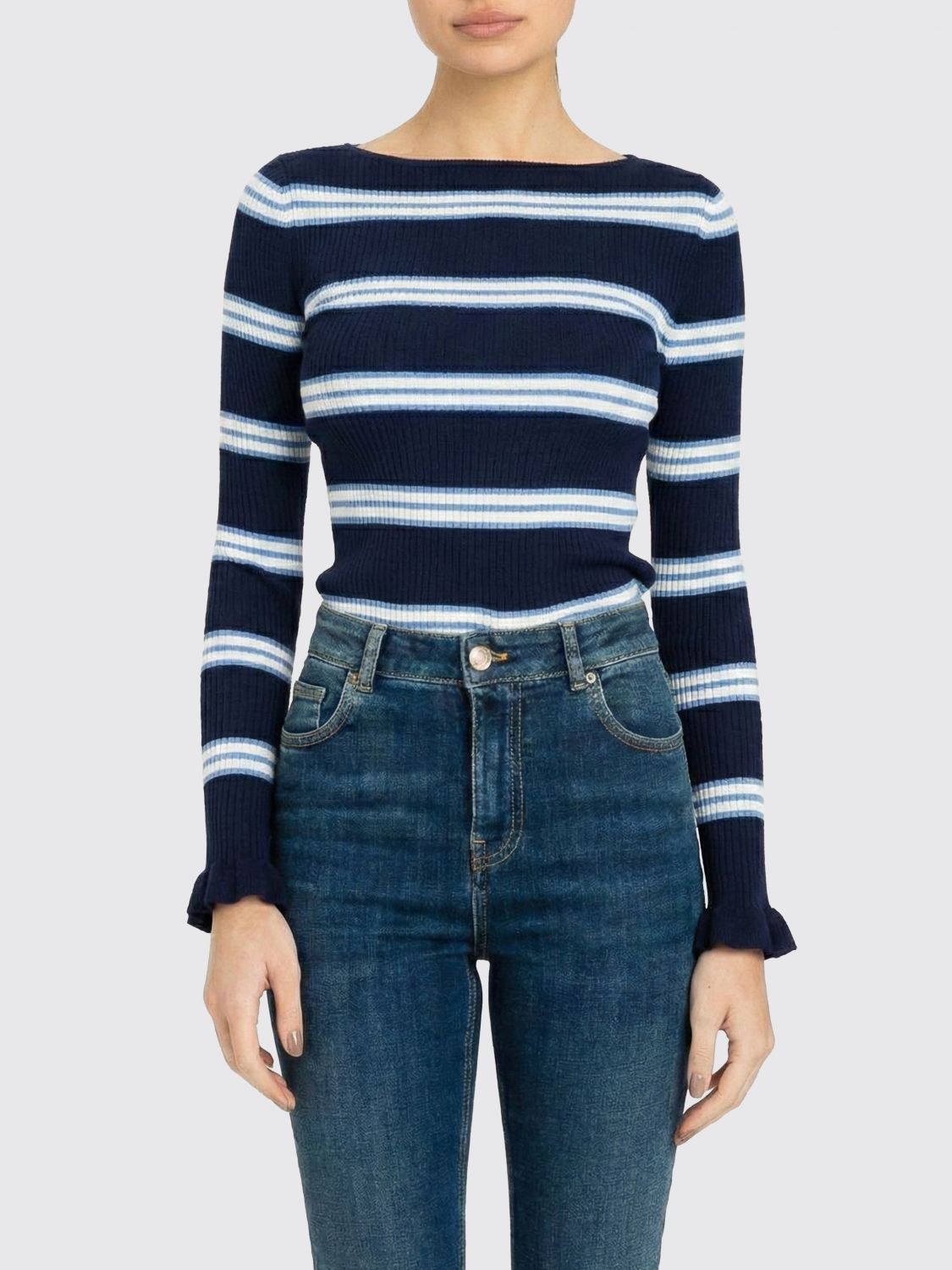 TWINSET Twinset Striped Knit Top