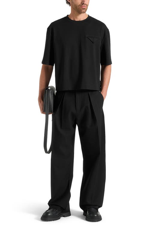 MANIÈRE DE VOIR Box Pleat Wide Leg Trousers