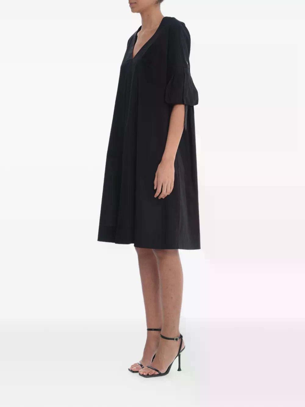 FAY V-Neck Quarter-Sleeve Dress