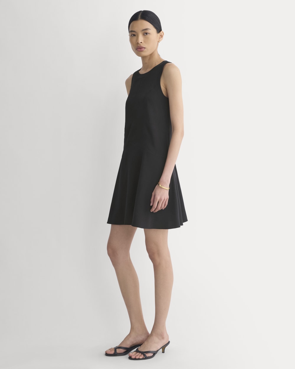 Everlane Drop Waist Mini Dress In Black - 40% Off | Editorialist
