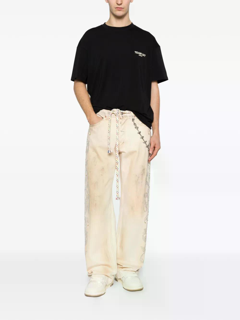 REPRESENT Represent Crewneck Short-Sleeve T-Shirt with Logo Print