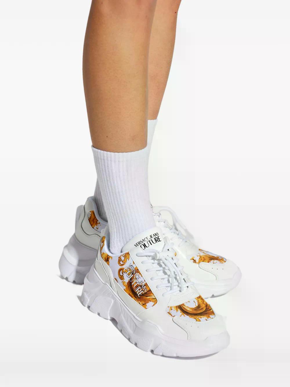 VERSACE Baroque Lace-Up Sneakers