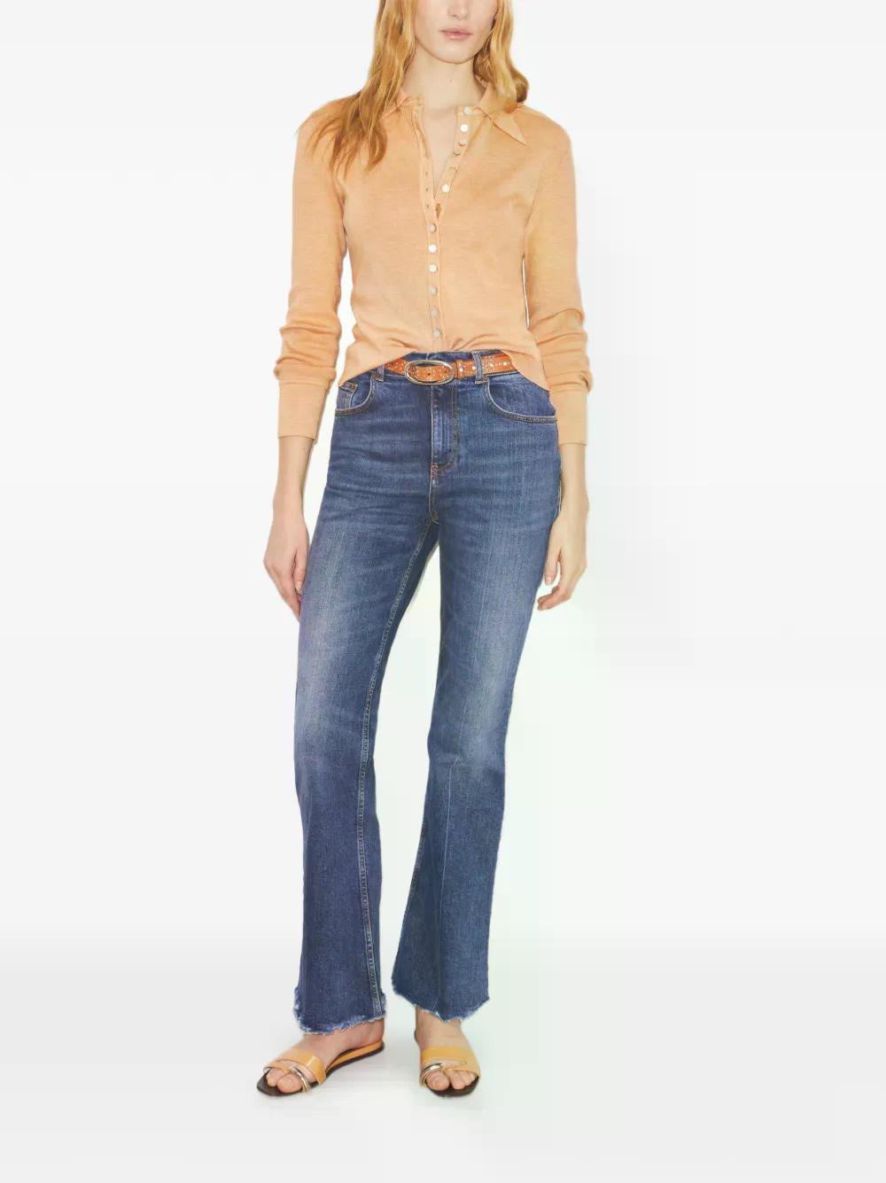 TORY BURCH Tory Burch Frayed Bootcut Jeans