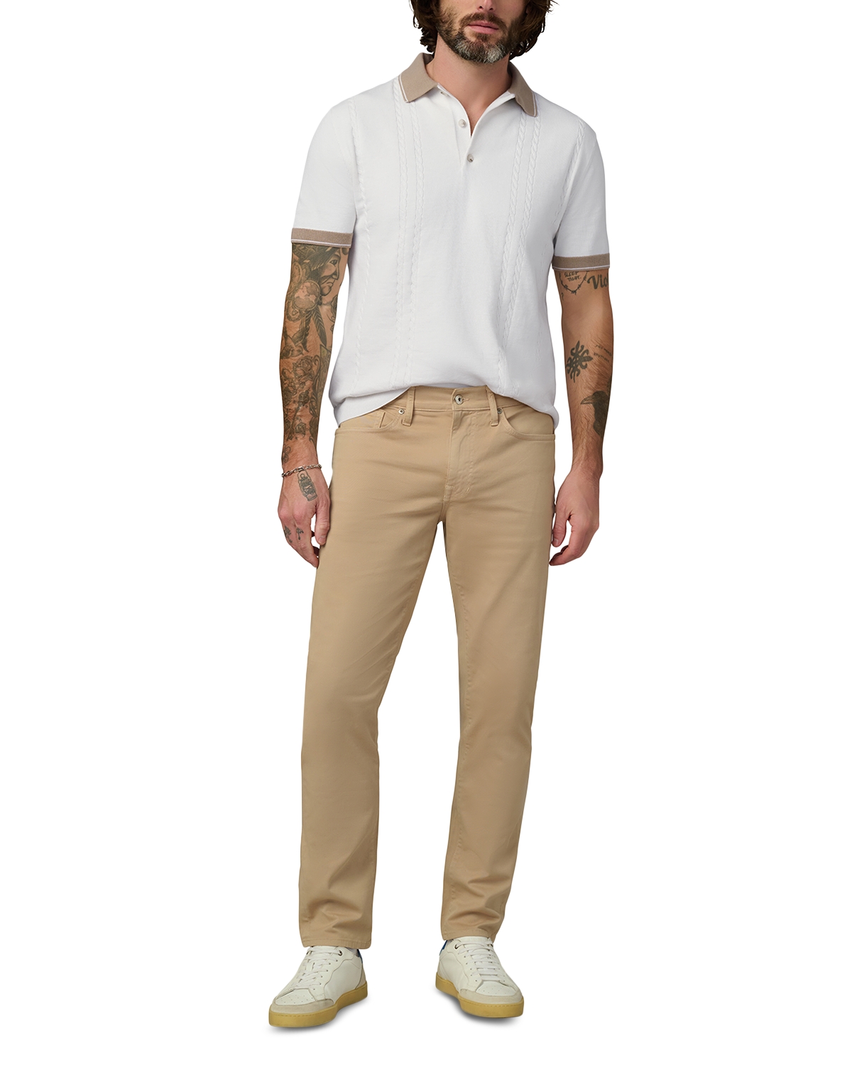JOE'SJEANS textured tennis polo