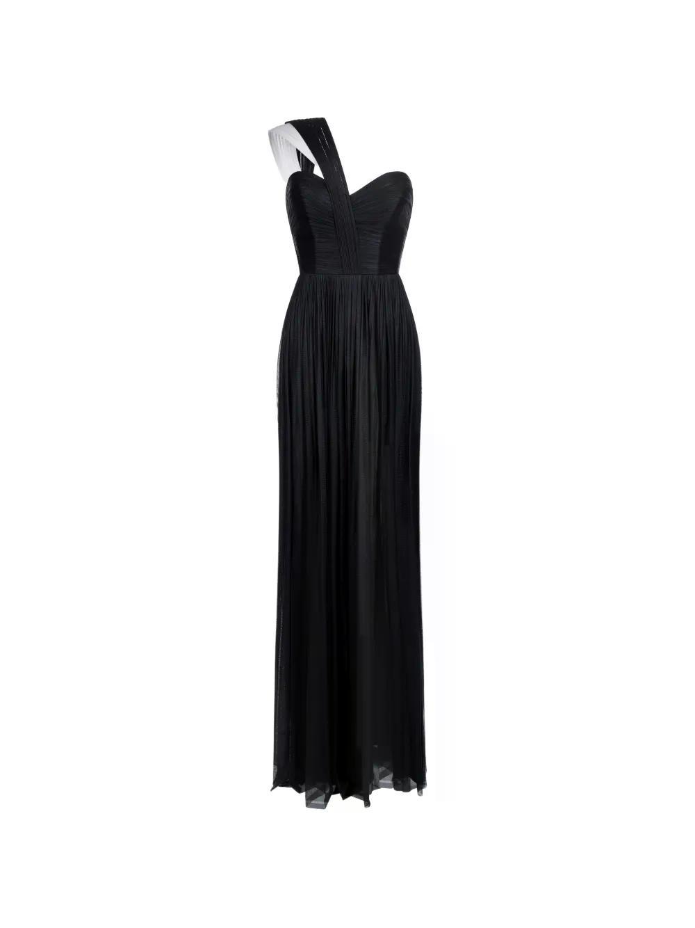 IMROSKA 21 One-Shoulder Draped Maxi Dress