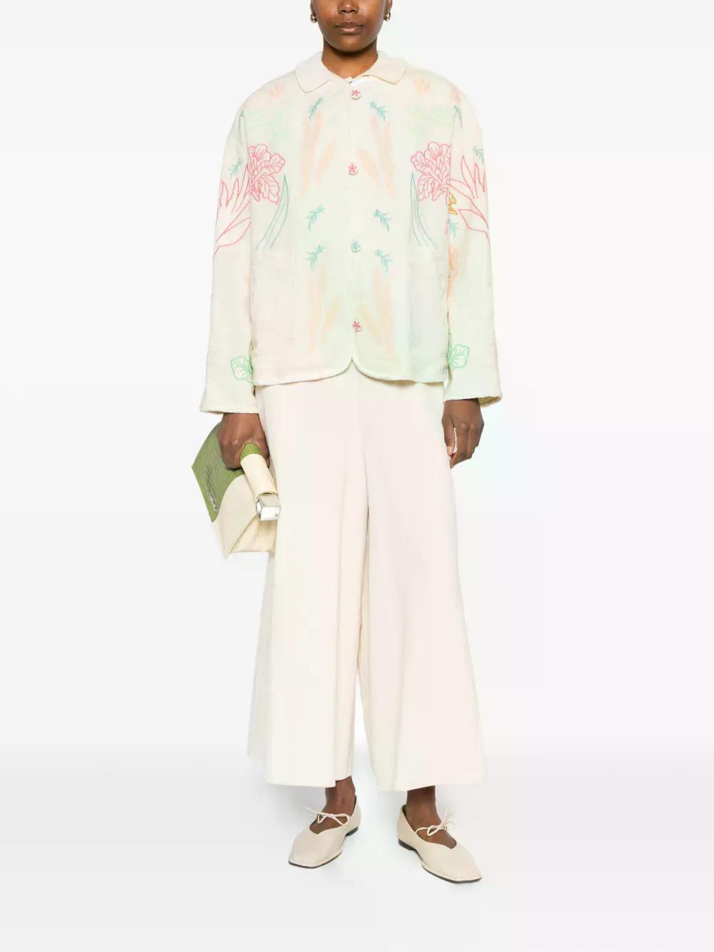 FORTE_FORTE Floral-Embroidered Jacket