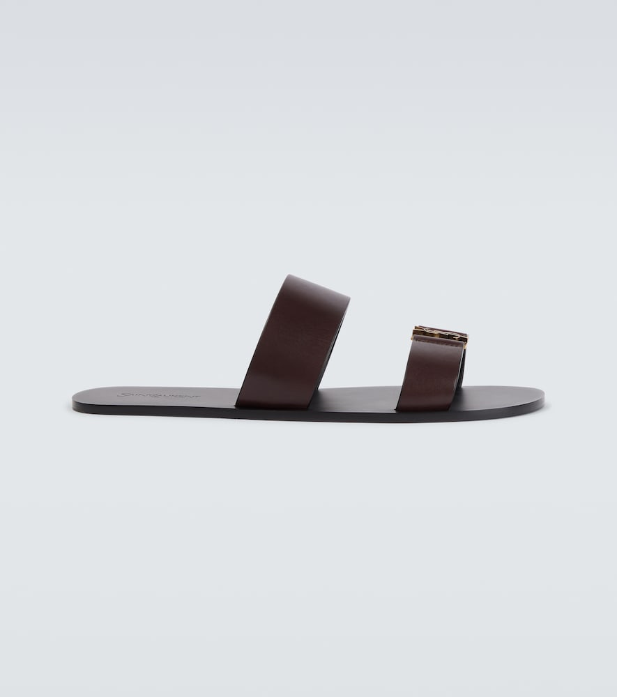 SAINT LAURENT Babylone Leather Sandals