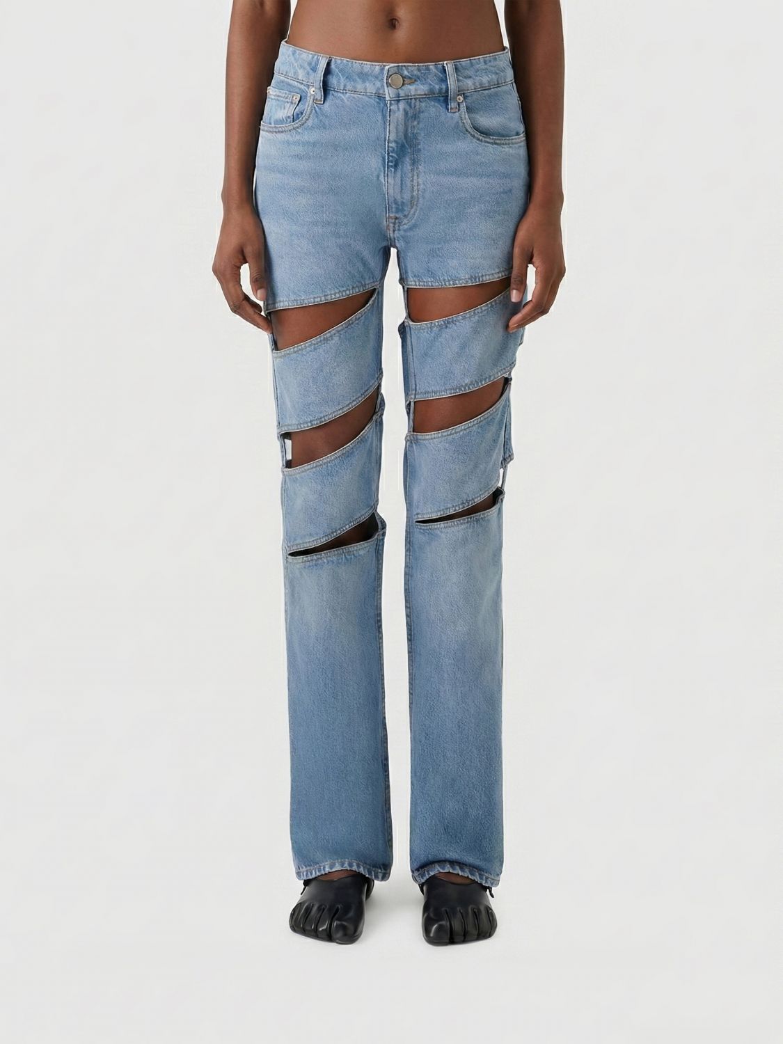 COPERNI Coperni Spiral Cutout Denim Jeans
