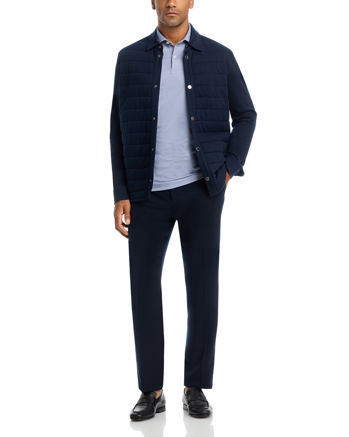 PETER MILLAR crown crafted albatross cotton-blend pique polo